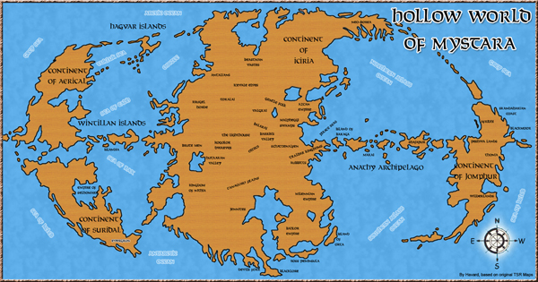 Hollow World Planetary Map (Updated) - The Piazza