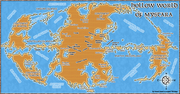 Hollow World Planetary Map (Updated) - The Piazza